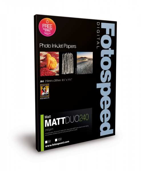 Fotospeed Matt DUO 240g/m, A2, 100 Blatt